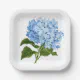 Antique Blue Hydrangea Blossom Paper Plates | Zazzle