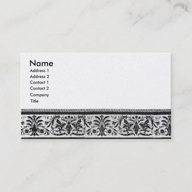 Antique Border Business Card 1 | Zazzle