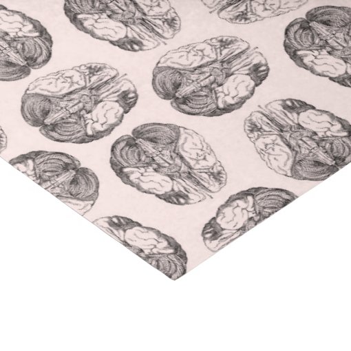 Antique Brain Diagram Illustrations Vintage Tissue Paper | Zazzle