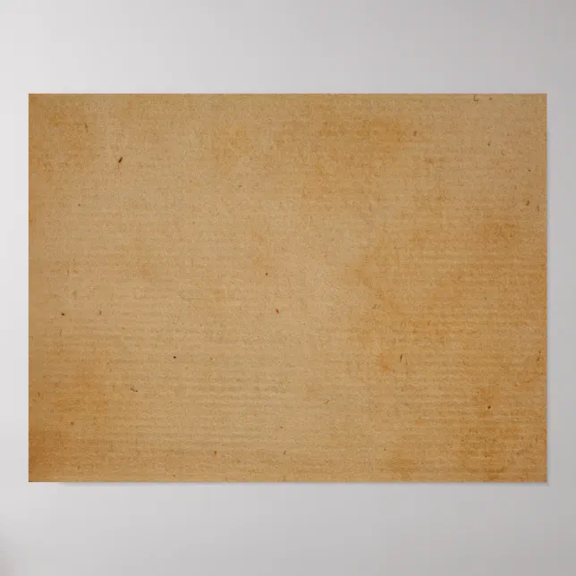 Antique Brown Paper Background Texture Design Poster | Zazzle