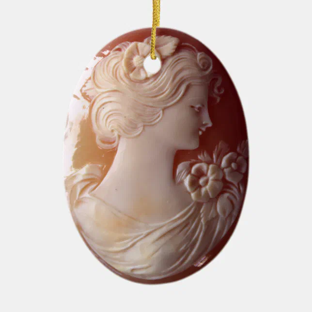 Antique Cameo Ceramic Ornament | Zazzle