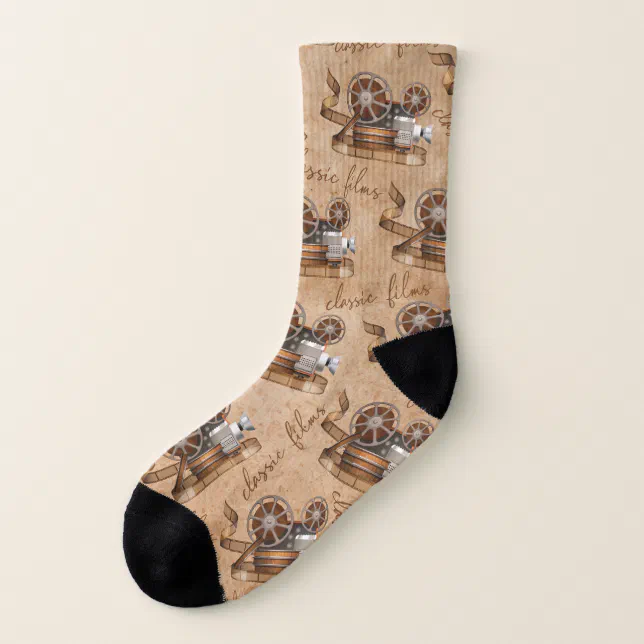 Antique Camera Old Classic Films Socks | Zazzle