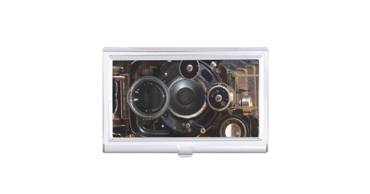 Antique Camera Photography Vintage Lens Film Case For Business Cards ...