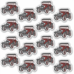 Antique Car Stickers | Zazzle