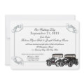 Antique Car Wedding Invitation | Zazzle