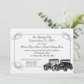 Antique Car Wedding Invitation | Zazzle