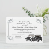 Antique Car Wedding Invitation | Zazzle