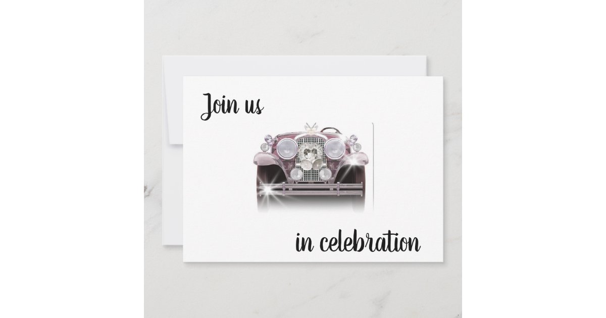 ANTIQUE CAR WEDDING INVITATIONS | Zazzle