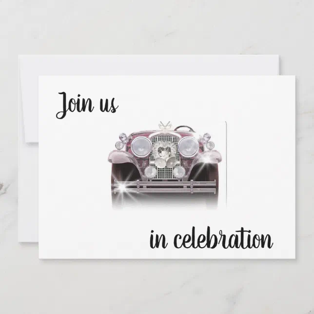 ANTIQUE CAR WEDDING INVITATIONS | Zazzle