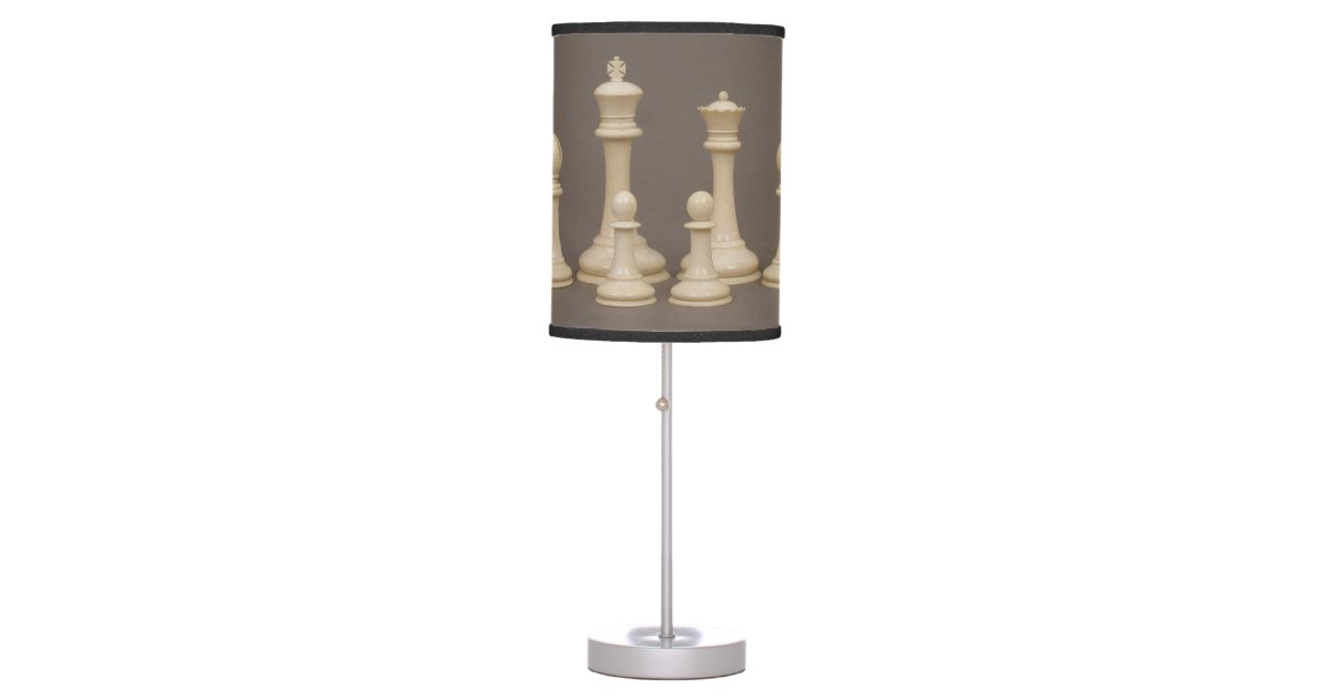 Antique Chess Set Table Lamp | Zazzle