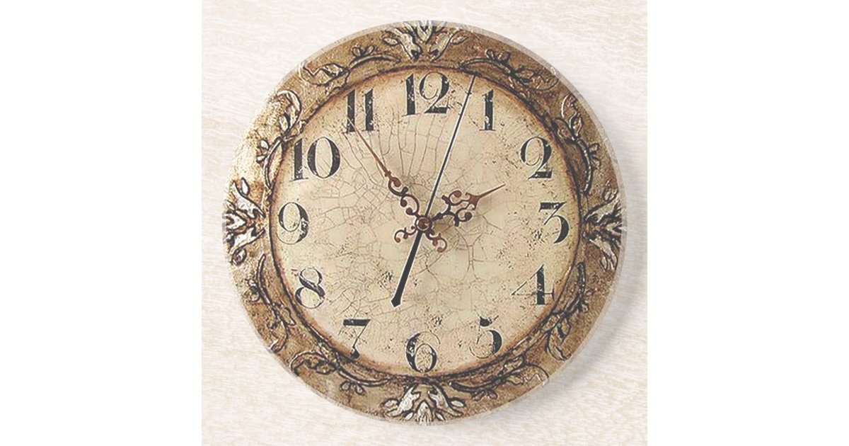 Antique Clock Coaster | Zazzle