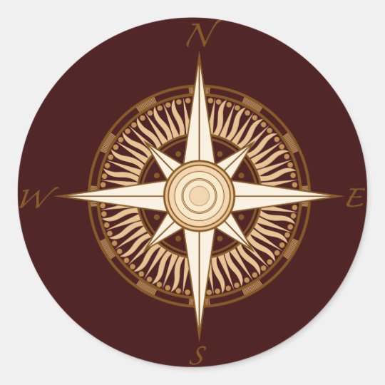 Antique Compass Sticker | Zazzle.com