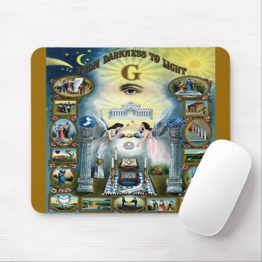 Antique Craft Freemasonry Masonic Hazen Mouse Pad | Zazzle