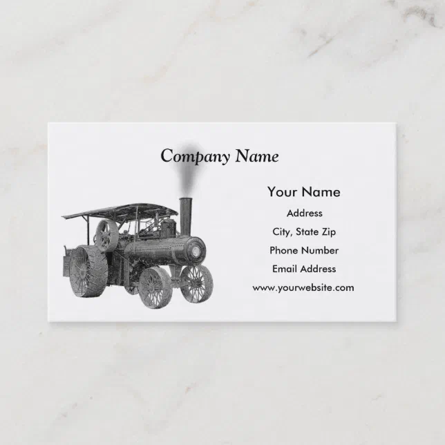 Antique Farm Tractor Business Cards | Zazzle