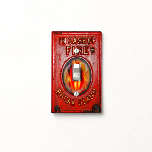 Antique Fire Alarm Switch plate Cover, Hot Gift! | Zazzle