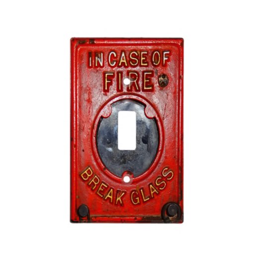 Antique Fire Alarm Switch plate Cover, Hot Gift! | Zazzle