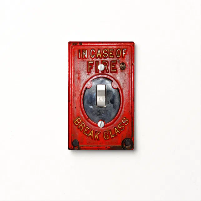 Antique Fire Alarm Switch plate Cover, Hot Gift! | Zazzle