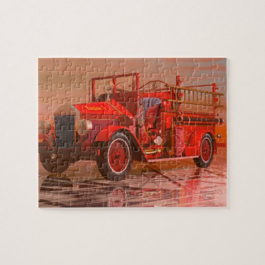 Antique Fire Engine jigsaw puzzle | Zazzle.com