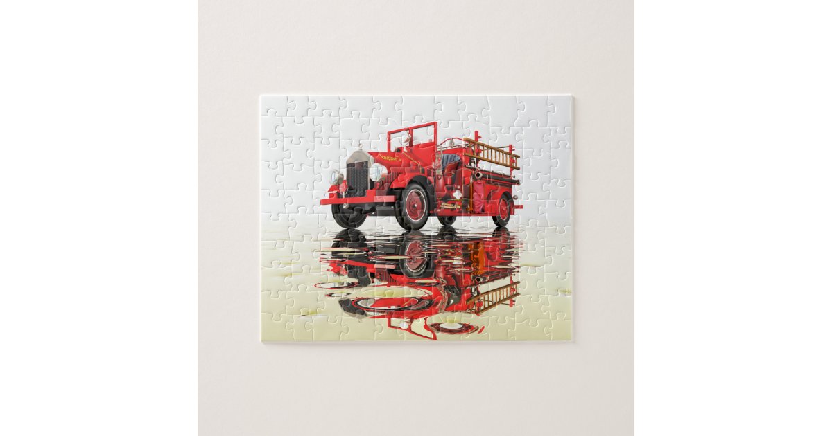 Antique Fire Engine jigsaw puzzle | Zazzle