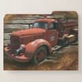 Antique Fire Truck Vintage Fire Truck File Folder | Zazzle
