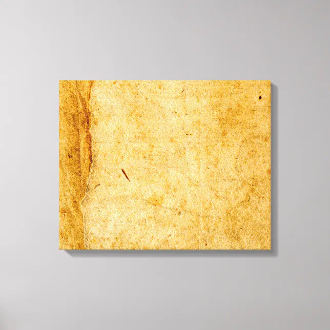 Antique French Paper Parchment Background Texture Canvas Print | Zazzle