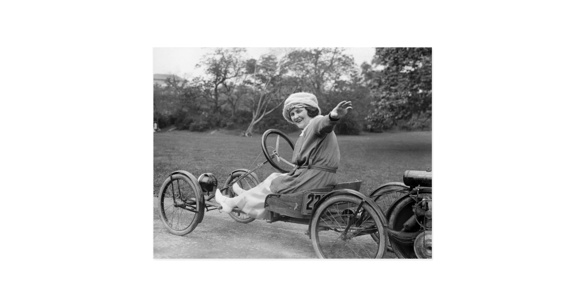 Antique Go Cart, early 1900s Postcard | Zazzle.com