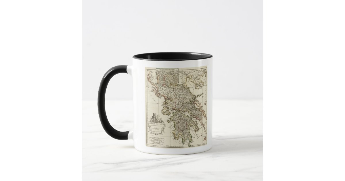 Antique Greek Map Mug | Zazzle