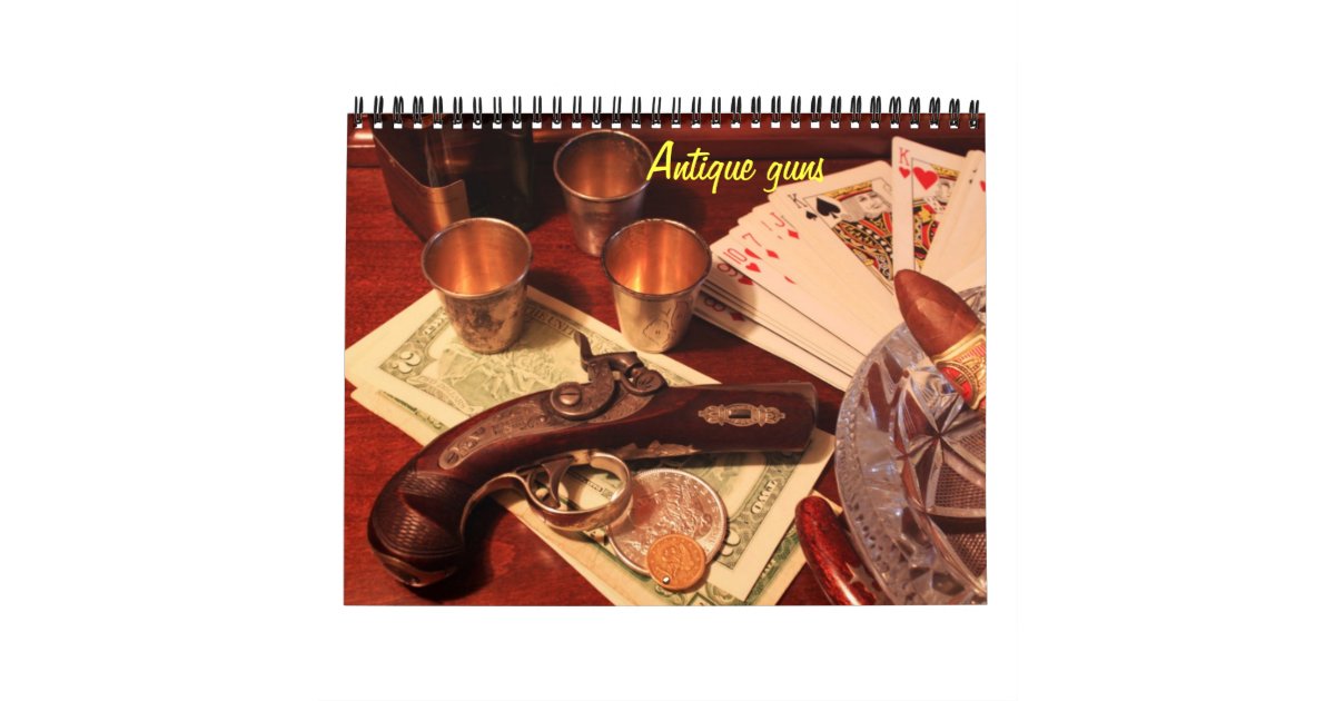 Antique guns calendar | Zazzle