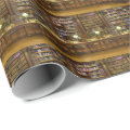 Antique Historical Library Wrapping Paper | Zazzle