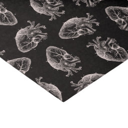 Antique Illustrated Hearts Pattern Vintage Heart Tissue Paper | Zazzle