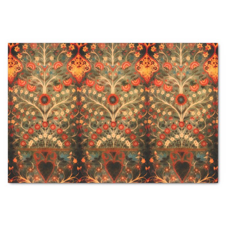 Antique Indian textile design Tissue Paper | Zazzle