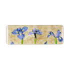 Purple Irises - Iris Flower Customized Template Label | Zazzle.com