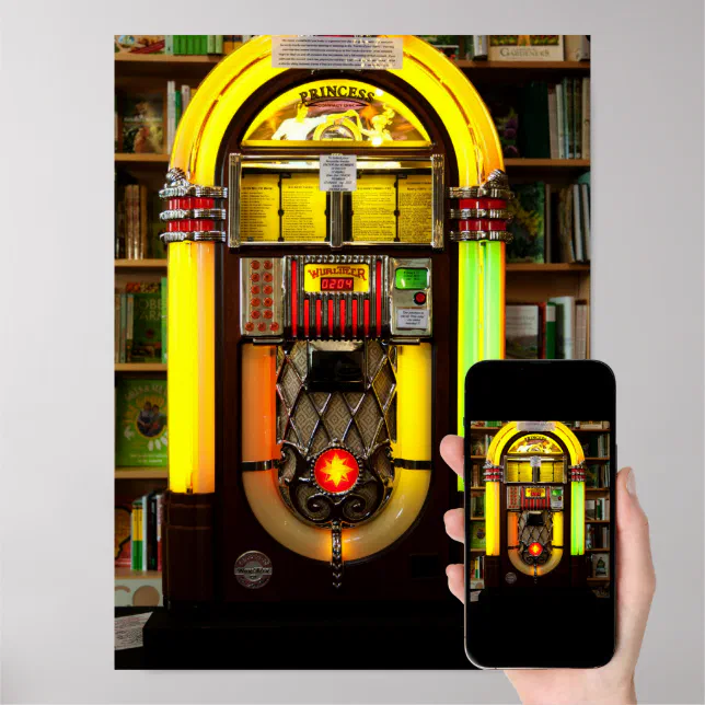Antique Jukebox Poster | Zazzle