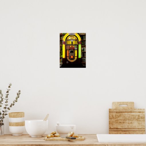 Antique Jukebox Poster | Zazzle