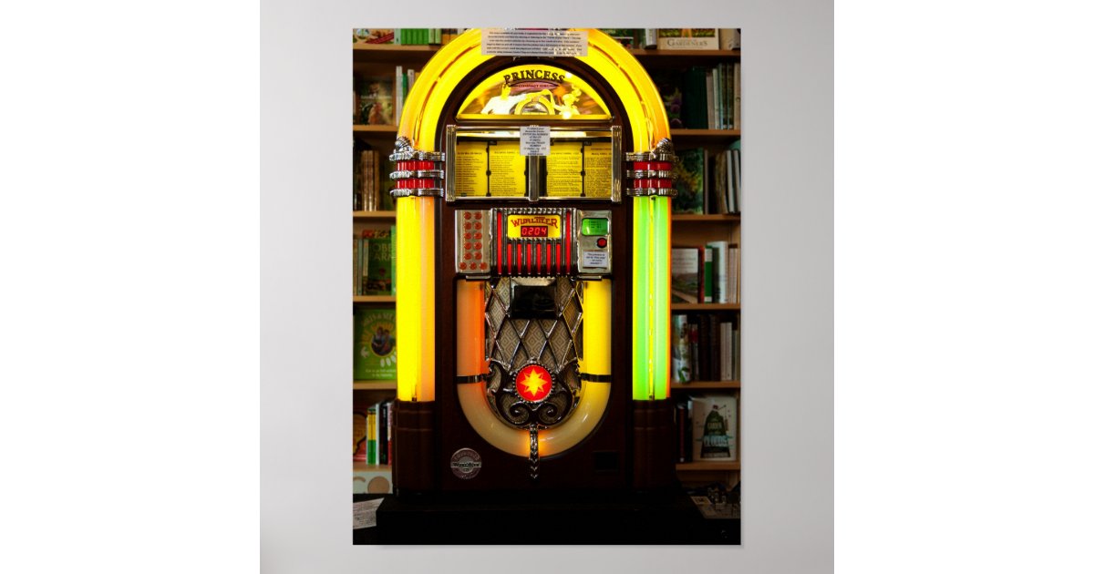Antique Jukebox Poster | Zazzle