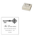 Antique Key Personalized Return Address Stamp | Zazzle