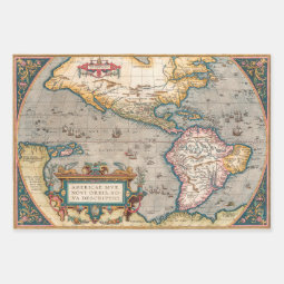 Antique Map Heavy Weight Decoupage Wrapping Paper | Zazzle