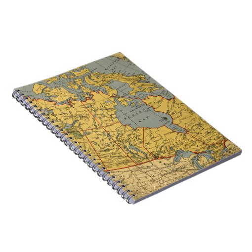 Antique Map of Canada Notebook | Zazzle