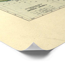 Antique Map of Central America - 1902 Poster | Zazzle