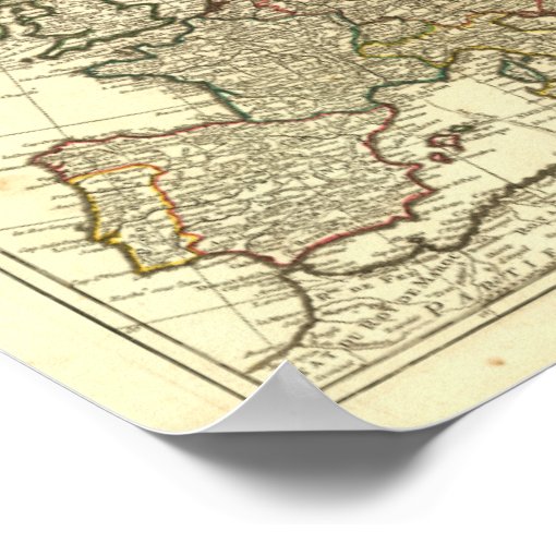 Antique Map of Europe 1769 Poster | Zazzle