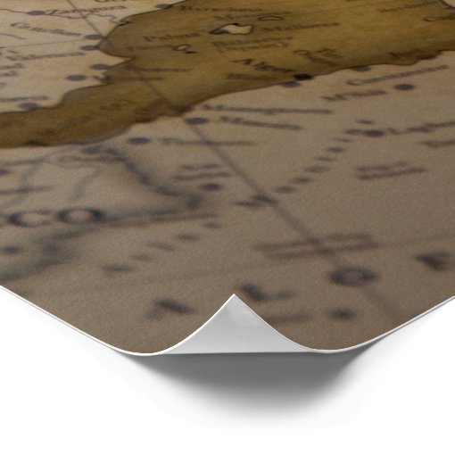 Antique map of europe. Old world. Poster | Zazzle