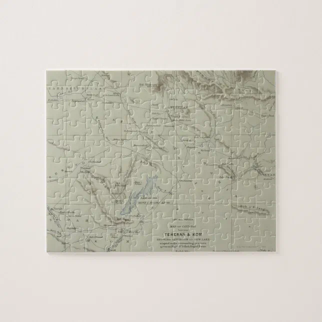 Antique Map of Iran Jigsaw Puzzle | Zazzle