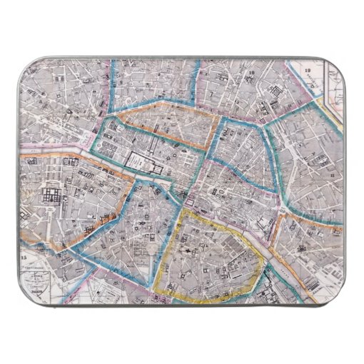 Antique Map of Paris Jigsaw Puzzle | Zazzle