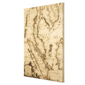 Antique Map of South East Asia | 1687 Canvas Print | Zazzle