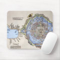 Antique Map of the Aztec Capital Tenochtitlan Mouse Pad | Zazzle