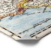 Antique map of the Iberian Peninsula Poster | Zazzle