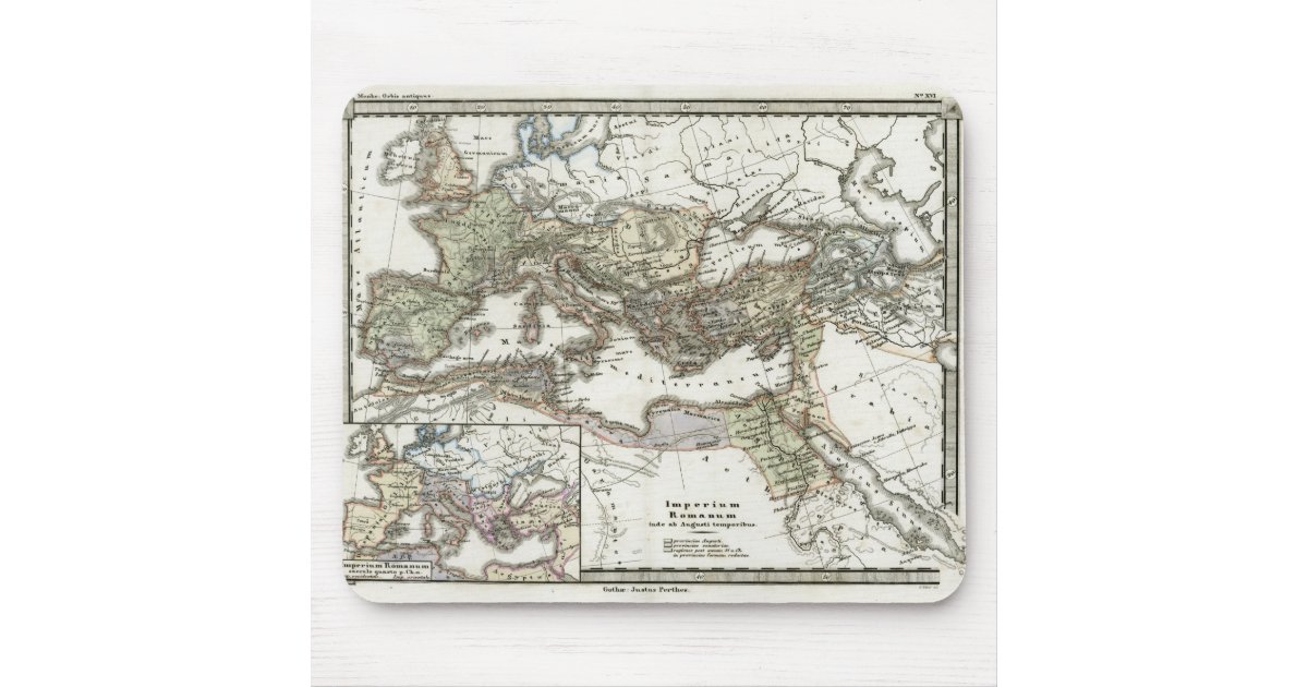 Antique Map of the Roman Empire Mouse Pad | Zazzle