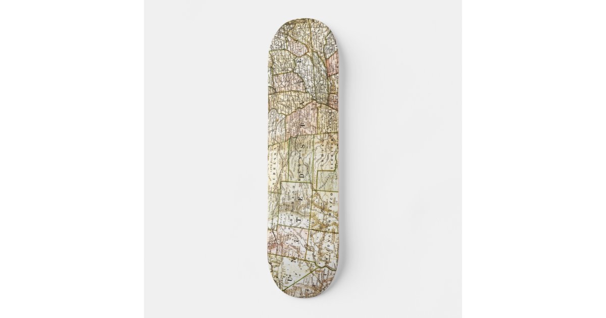 Antique Map of The United States of America Skateboard | Zazzle