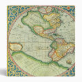 Antique Map Travel Portfolio 3 Ring Binder | Zazzle