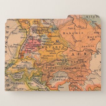 Antique Maps File Folder | Zazzle